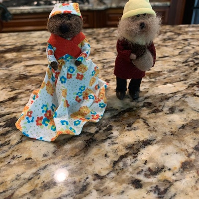 Felted Mother Otter Christmas Muppet Emmet Otter's Jug-band Alice Otter ...