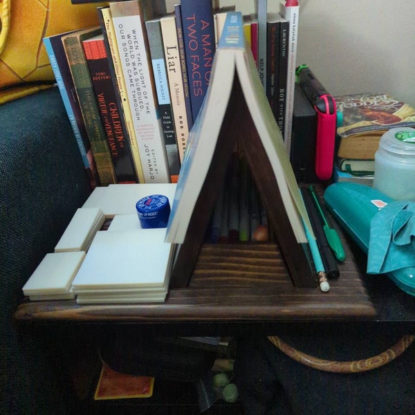 Personalized Solid, Wooden Book Rest / Book Holder / Book Valet ...