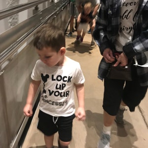 LOCK up YOUR PRINCESSES, Disney Princesses, Disney Prince Tee, Boys ...