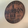 Personalized Bourbon Bar Sign Wood Sign Home Bar Decor Bar Accessories ...