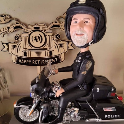 Custom Bobblehead on Motorcycle, Custom Racing Motorcycle Bobblehead ...