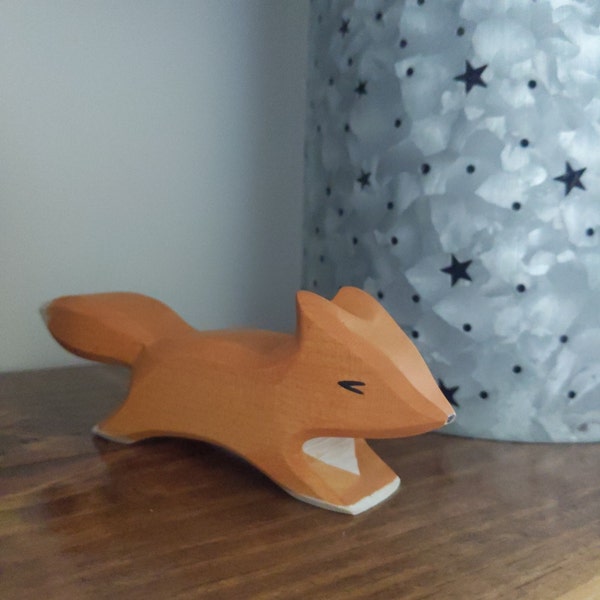 Wooden Fox - Waldorf Animal - Fox Toy - Wooden Toy - Baby Fox - Toy ...