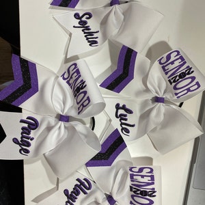 Custom Full Glitter Chevron Cheer Bow /dance bow/competition | Etsy