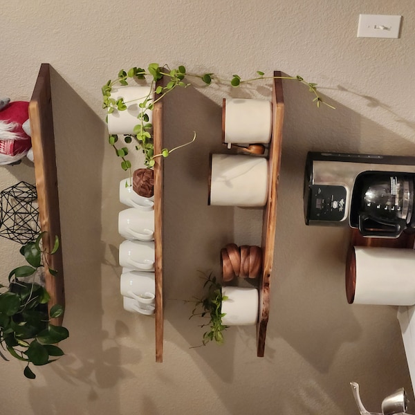 Live Edge Floating Shelf, Live Edge Shelf - Custom Orders - Etsy