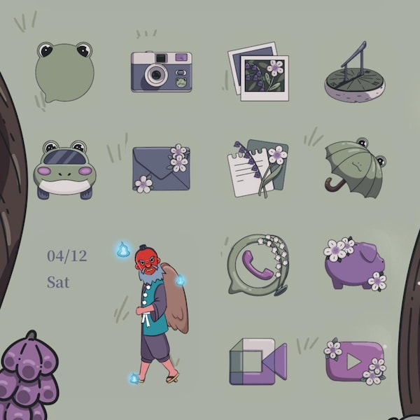 Y2K Aesthetic Icon Pack for Ios, Android & Tablet Wallpapers Widgets ...