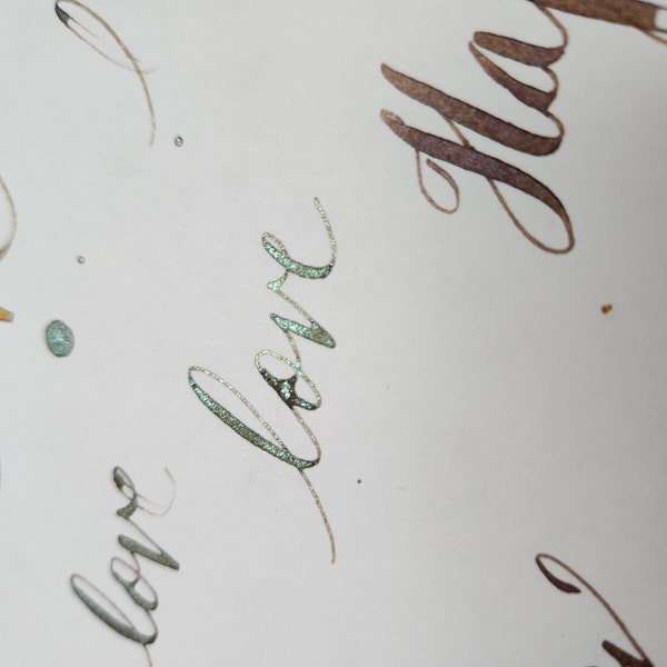 Walnut Shimmer Red Calligraphy Ink | Calligraphy Kit | Handmade ...