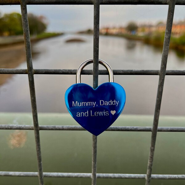 Engraved Solid Brass Personalised Padlock Lock Your Love Forever Lock ...