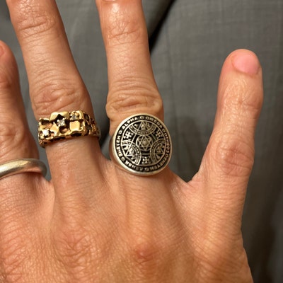 Enochian Sigil of Protection Solomon Kabbalah Amulet Talisman Handmade ...