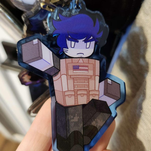 Roblox Forsaken Elliot Keychain - Etsy