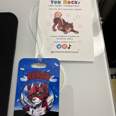 Consent Custom Fursuit Badge Tags Custom Text Furry Badge Commission ...