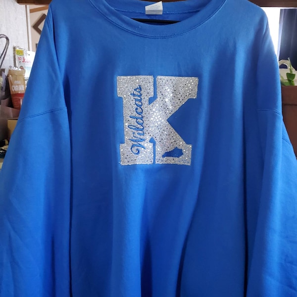 Split Paw Wildcats 1/4 Zip, Sparkly, Pullover, Kentucky, Fall ...