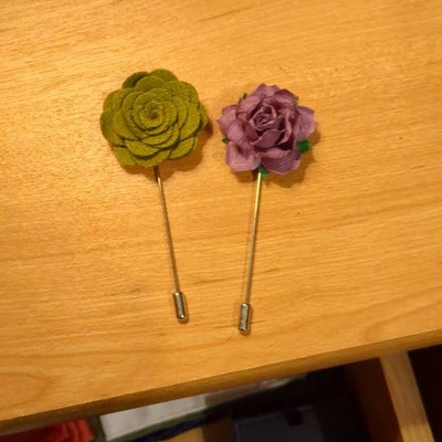 Flower Lapel Pin for Men, Wedding Boutonniere Brooch, Suit Lapel Pin ...