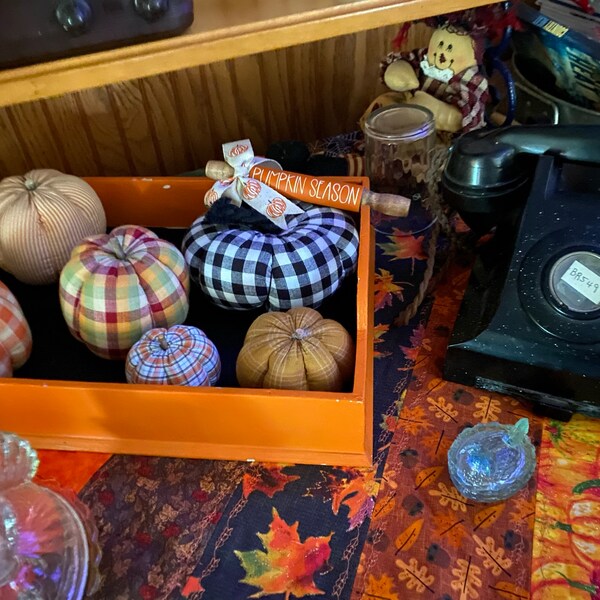 Fall Mini Wood Rolling Pin/ Pumpkin Season/tiered Tray Decor/ Fall ...