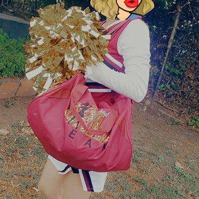 Personalized Maroon Cheer Bag Burgundy Cheerleader Small - Etsy
