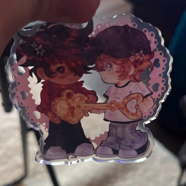 Frank Iero Prorev MCR Acrylic Mirror Keychain Charm - 2.5in - Etsy