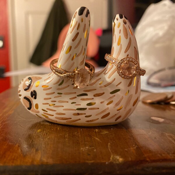 Sloth Ring Holder, Sloth Figurine, Sloth Gift Idea, Animal Figurine ...