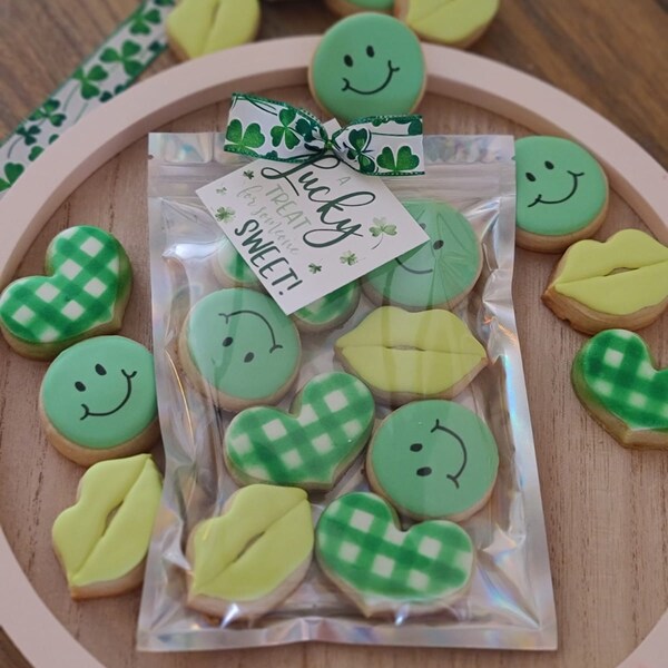 Lucky Treat for Someone Sweet Tag Shamrock Cookie St Pattys Day St ...