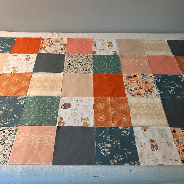 Noteworthy Curated Bundle | Green Blush Peach Floral Quilt Fabric | Bookish Sharon Holland ...