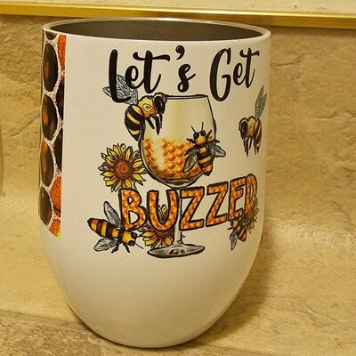 Let's Get Buzzed Sublimation Design Png Buzzed Png Bee - Etsy