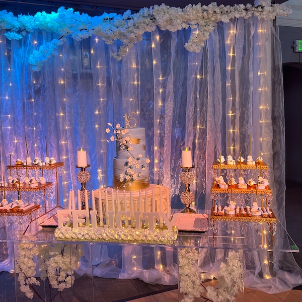 Acrylic Slab Top Table/ghost Table on 16" Sq Pillar Legs -great for ...