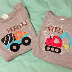 Excavator Construction Applique Design Truck Design Construction ...