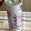 Name Floral Tumbler Name Cup Personalized Name Tumbler Cup - Etsy