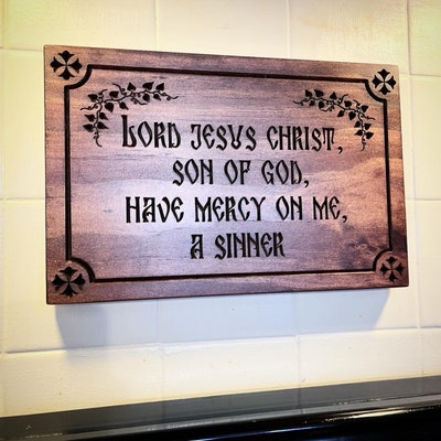 The Jesus Prayer Decorative Monastic Talanton / Simantron Style With ...