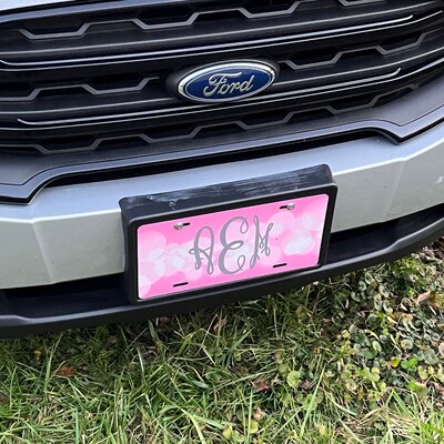 Pink Sparkle License Plate License Plate Frame Custom Car - Etsy