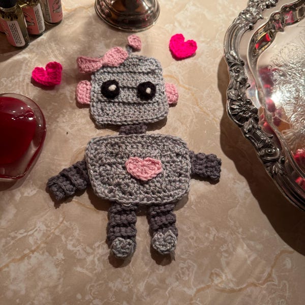 Crochet Pattern - INSTANT PDF DOWNLOAD - Love Bots - Nellas Cottage ...