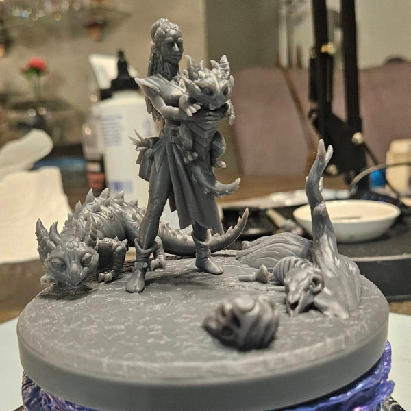 Miniature Inferno Dragon Dnd Miniature for Tabletop Games Premium Dnd ...