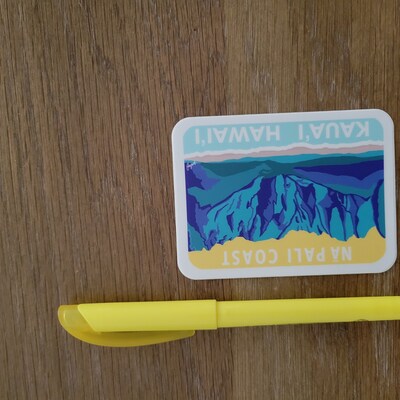 Kawaii Oahu Map Sticker Hawaii - Etsy