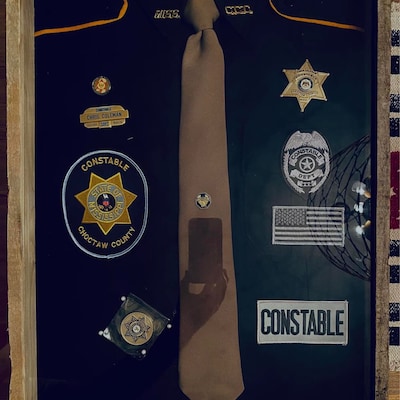 Custom Law Enforcement Uniform Display, Police Shadow Box, State ...