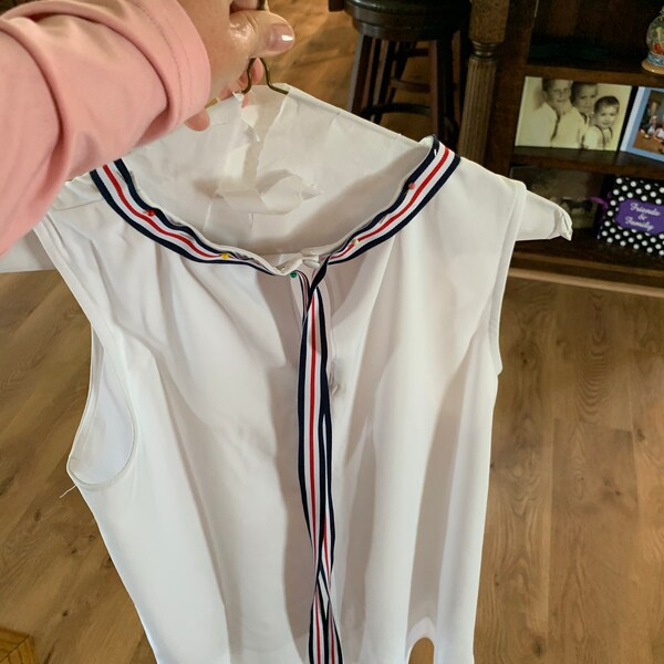 Navy and White Nautical Ribbon, Red, Navy Blue and White Striped Ribbon ...