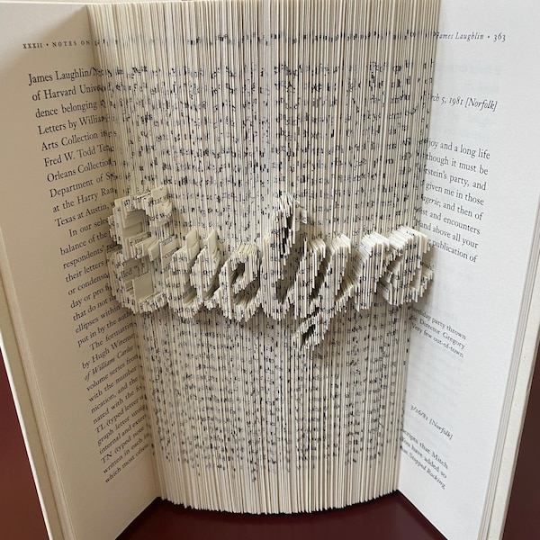 Book Folding Pattern - Alphabet Numbers Punctuation Cut and Fold ...