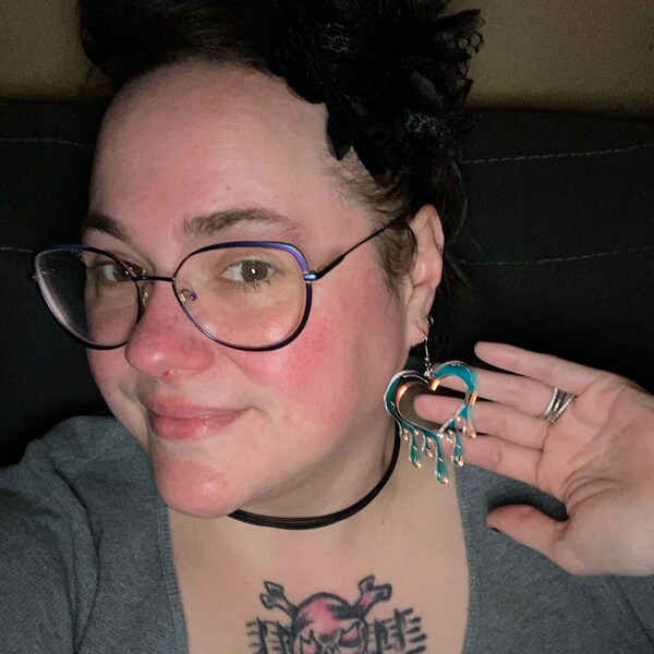 Disco Necklace/ Groovy Choker/ Festival and Rave Jewelry / Hippie ...