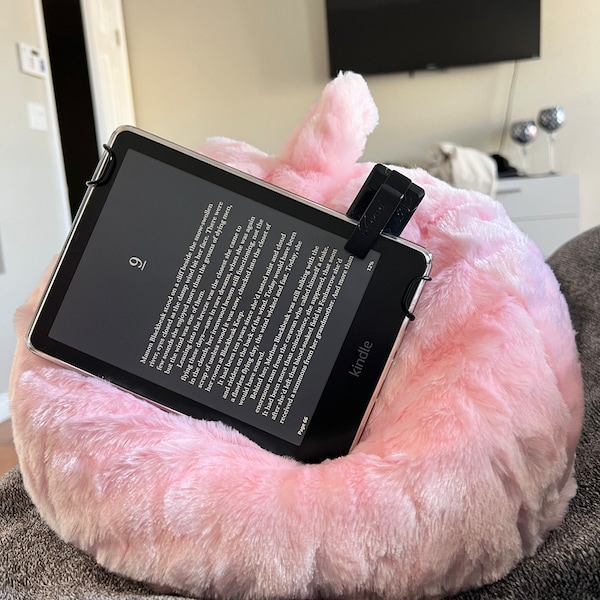Large Book Pouf, Kindle Pillow, iPad Tablet Stand, Gift for Book Lover ...
