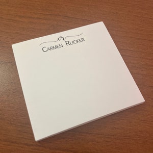 Personalized Sticky Notes With Initials and Custom Name // 3x3 and 50 ...