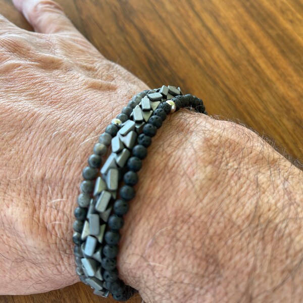 Black Rope Bracelet Mens Black String Bracelet Black Cord Bracelet ...