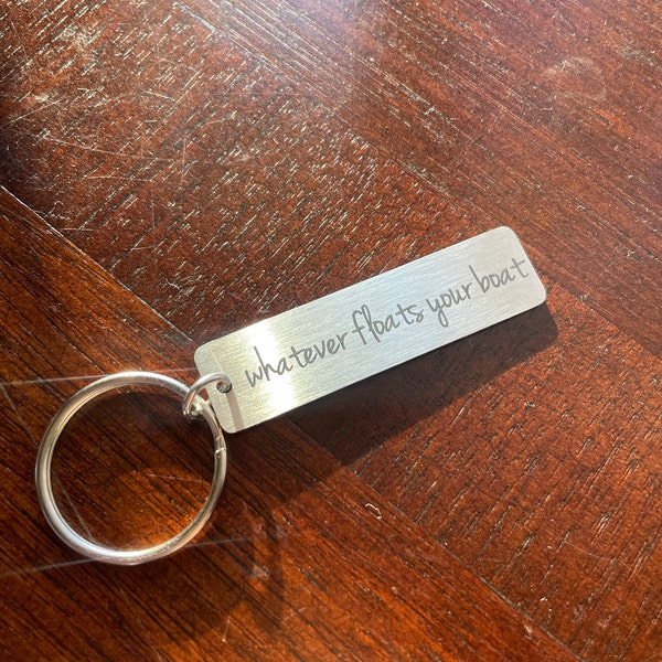 Customized Keychain Personalized You Choose Wording - Custom Gift ...