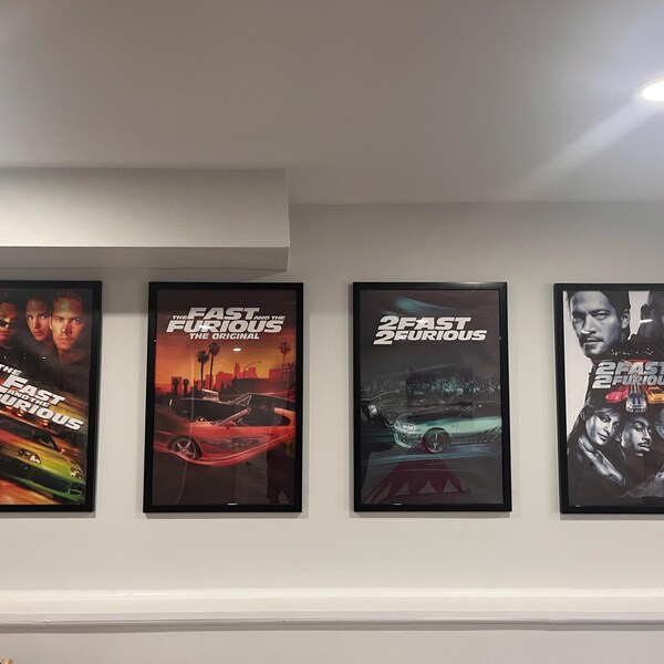 2001 the Fast and the Furious Movie Poster, Premium Canvas Poster, Film ...