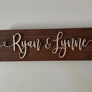 First Name Sign Wedding Gift Girlfriend Gift Boyfriend - Etsy
