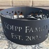 Personalized Fire Pit Rings Fire Pit Custom Fire Pits Outdoor Home ...