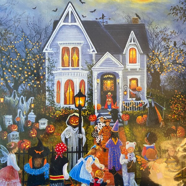 Halloween House Art Print, Halloween Decor, Halloween by Susan Rios ...