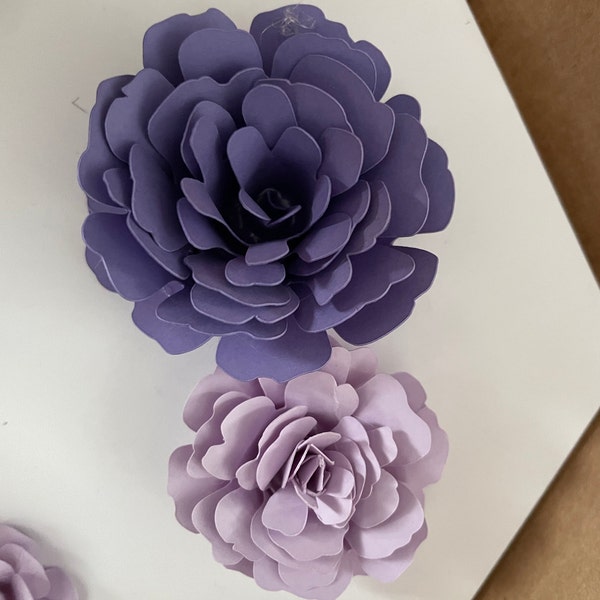 Rolled Rose Paper Flower SVG | Digital File for Cricut & Silhouette - Etsy