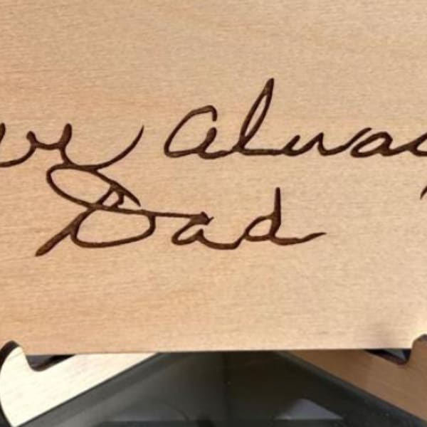 Engraved Handwriting Keepsake Sign - Etsy