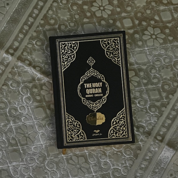 Royal Blue Leather Quran Gift Box Set, Ramadan Quran Gift, Navy Blue ...