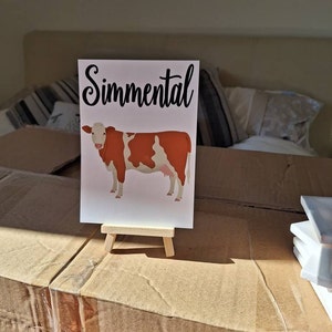 Cow Wedding Table Numbers/country Theme Wedding Table Numbers/farm ...