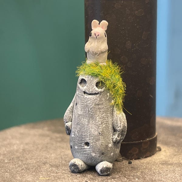 Mystery Rock Pet, Polymer Clay Little Rock Pebble Friend - Etsy