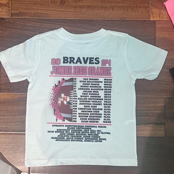 Cheerleader Shirt Back Custom PNG, Custom Cheerleading Roster Design ...