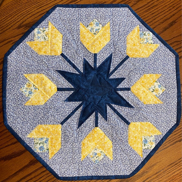 Spring Tulips Table Topper & Placemats PDF Quilt Pattern - Etsy